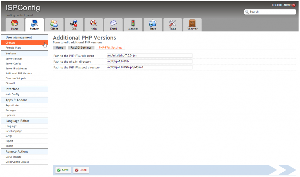 Как установить Php 7 Php Fpm и Fastcgi для Ispconfig 3 на Debian 8 Jessie — The Codeby